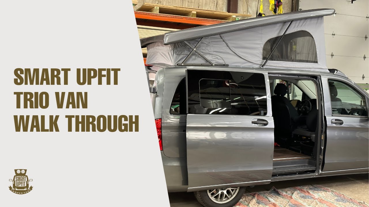 Smart Upfit Camper Van Trio Style Walk Through - YouTube