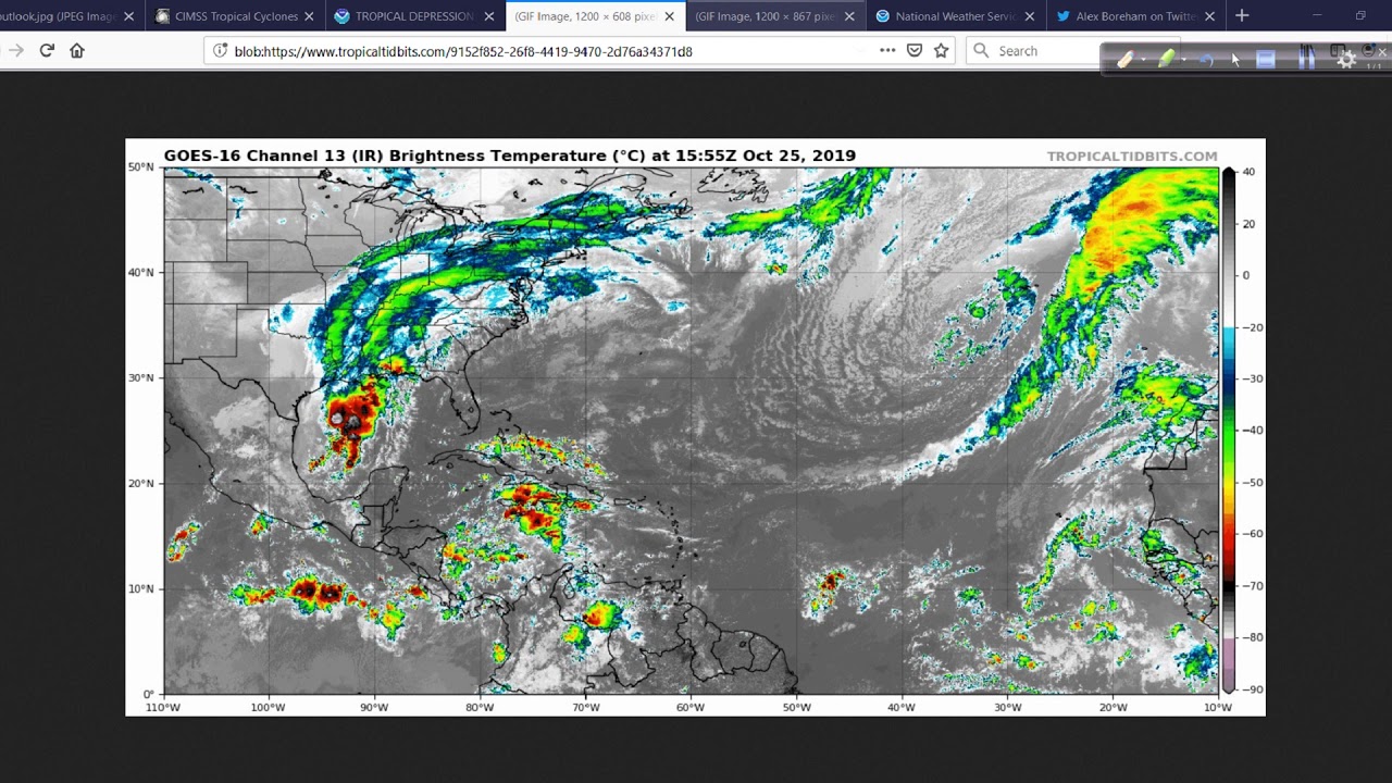 Hurricane Outlook and Discussion for October 25, 2019 - YouTube