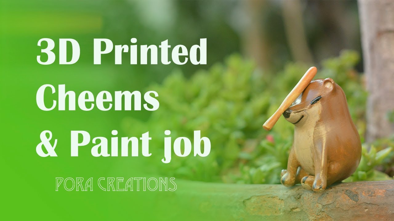 3D Printed Cheems | Paint Job - YouTube