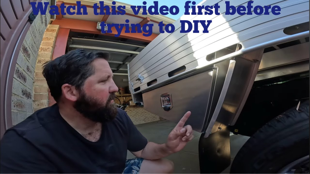 Installing under Ute tray toolboxes DIY - YouTube