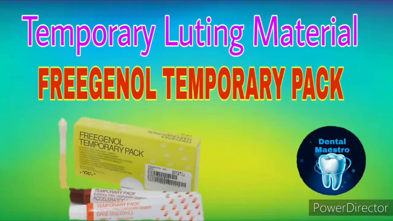 Temporary Luting Material | FREEGENOL Temporary Pack | temporary ...