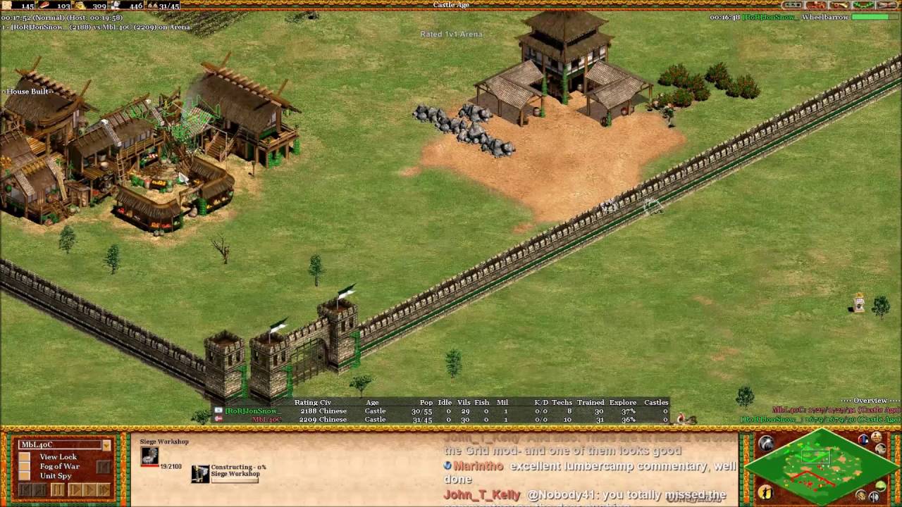 MBL vs Jonsnow, Chinese War on Arena, Chinese Castle Drop? - YouTube