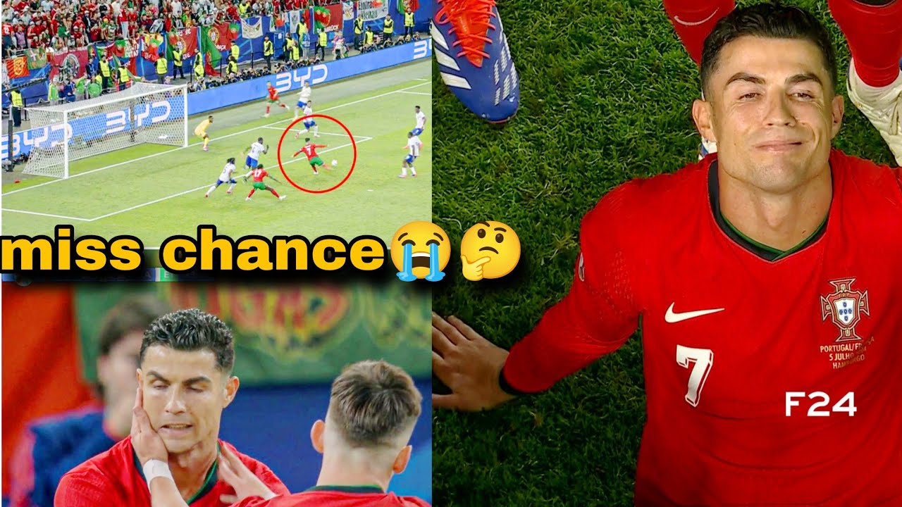 Cristiano Ronaldo's chance against France in the Extra time #euro2024 🤔 ...