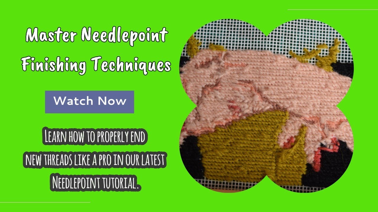 The embroidery lesson you need | How to finish a thread properly - YouTube