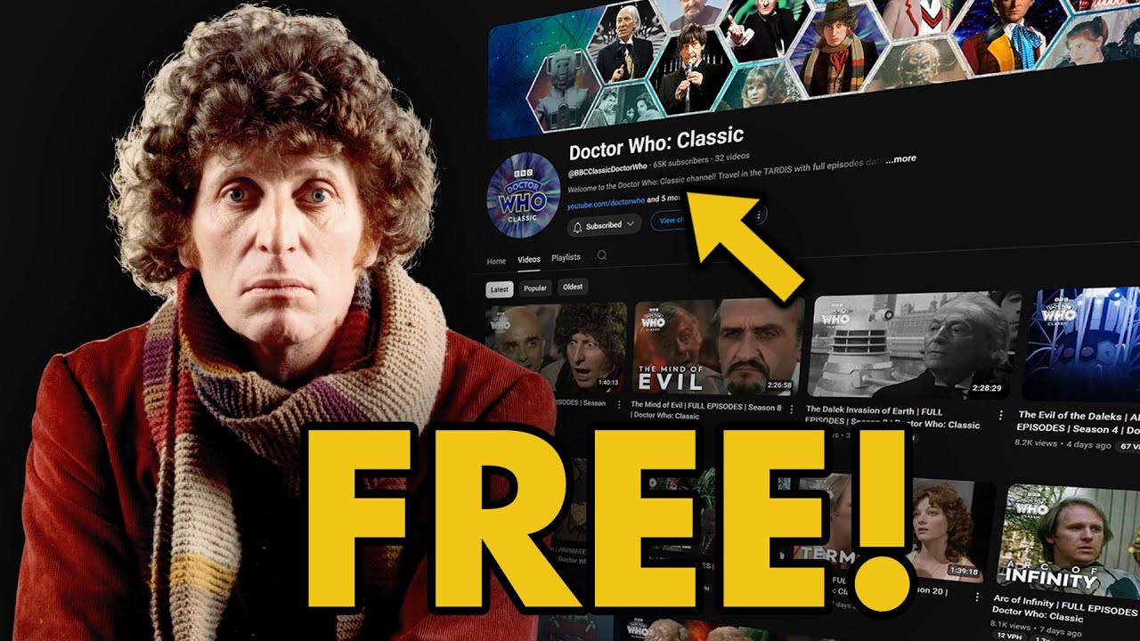 NEW CHANNEL MAKES FULL DOCTOR WHO EPISODES FREE ON YOUTUBE! Doctor Who ...