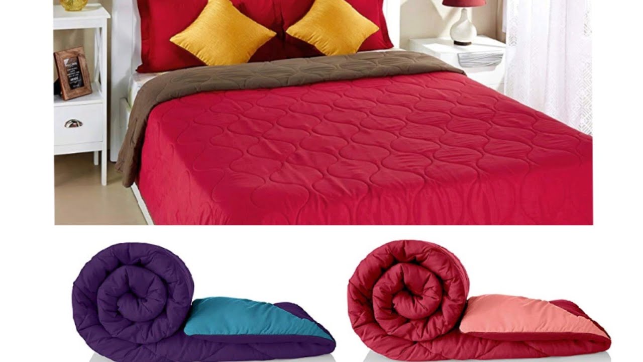 Amazon Solimo microfibre comforter unbox review - YouTube