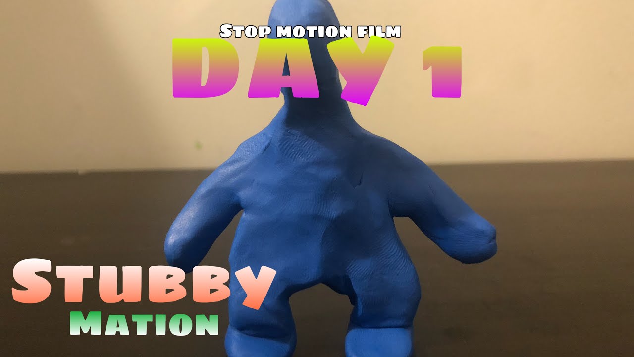 Clay stop motion “Clayman Day 1” - YouTube