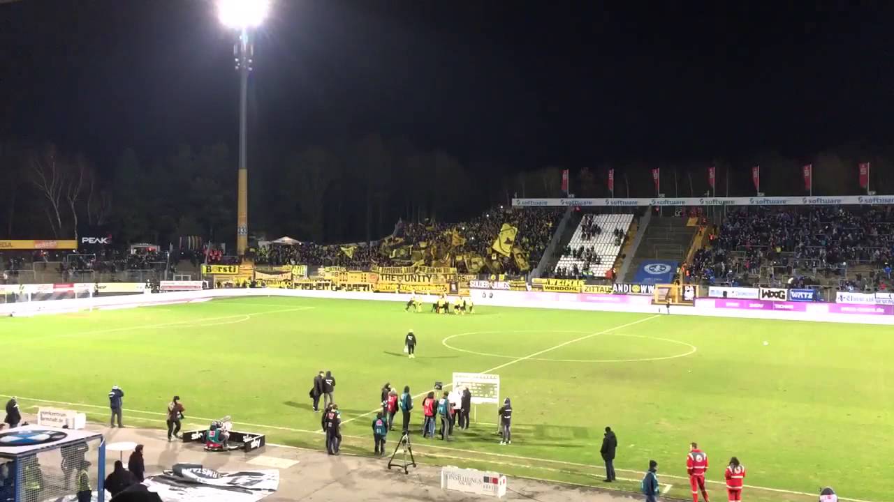 Darmstadt VS Borussia Dortmund FANS 2016 - YouTube