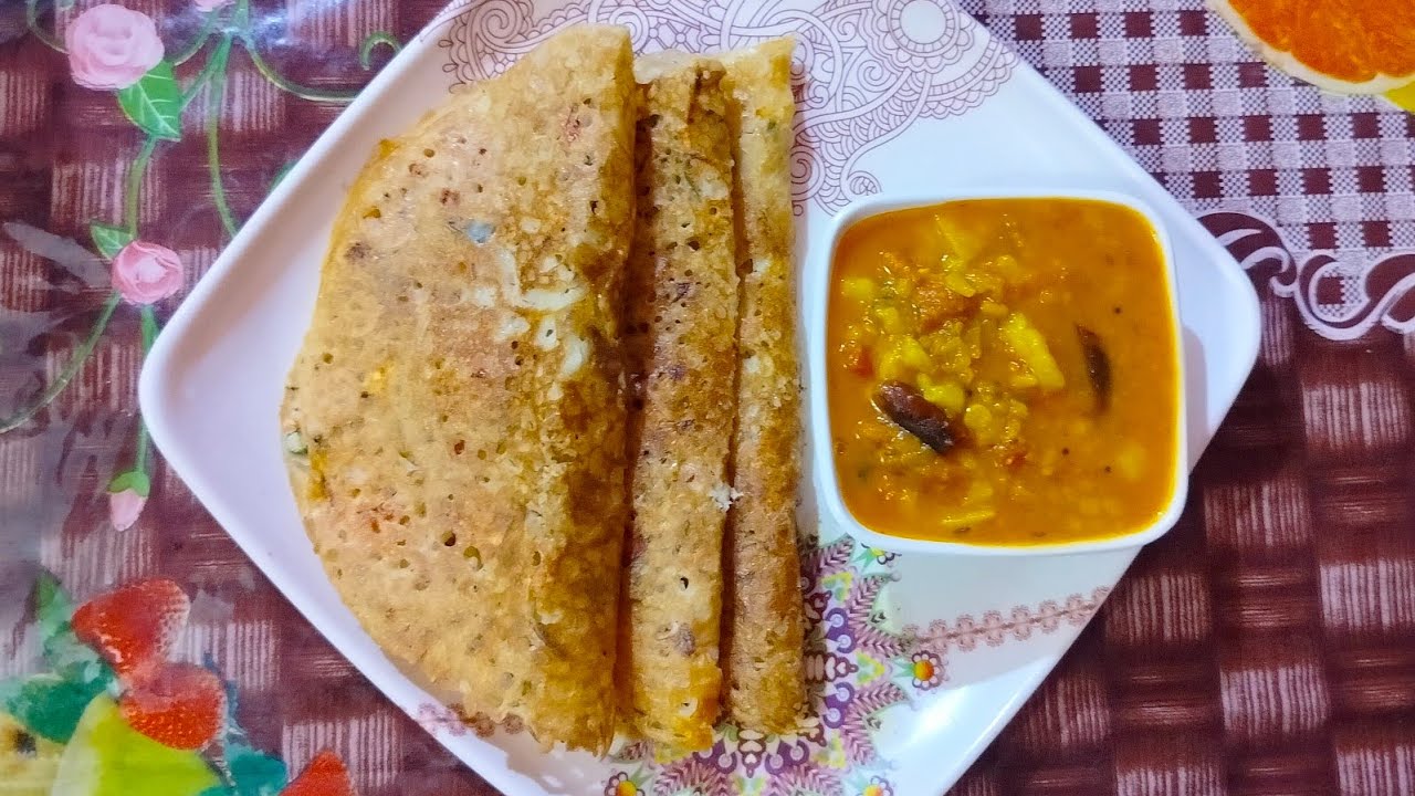 How To Make Perfect Crispy Rice Dosa With Tomato Aloo chutney 😋😋👌 - YouTube