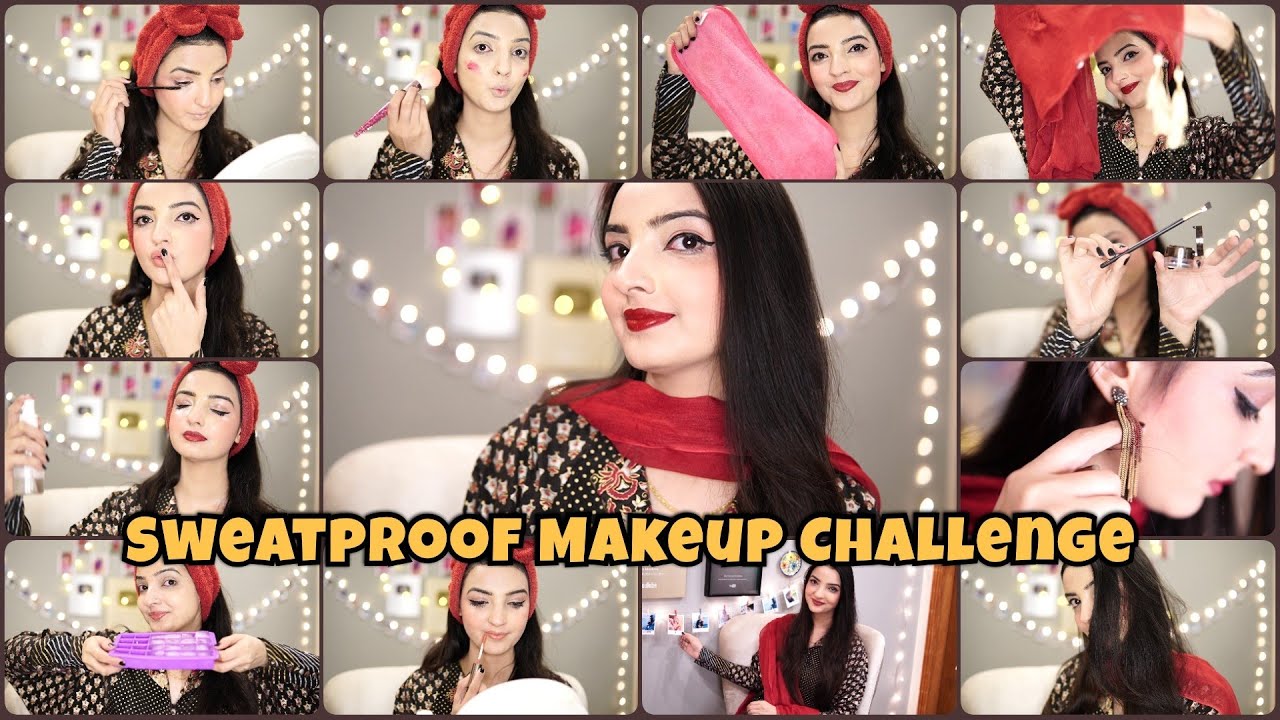Simple Long Lasting Makeup Challenge for Summer 100% Sweatproof - YouTube
