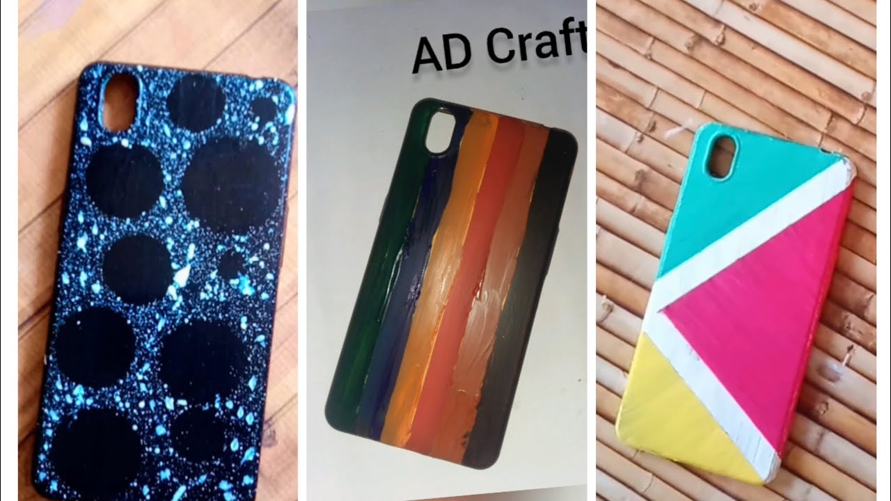 3 ways to decorate your phone cover 💟#art #reuse #recycle #diy # ...