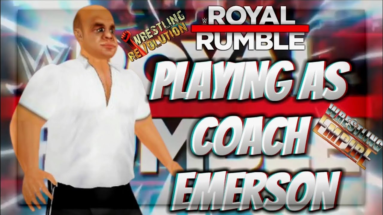 ROBLOX WWE 2K22: Playing as Coach Emerson From Wrestling Revolution 3D ...
