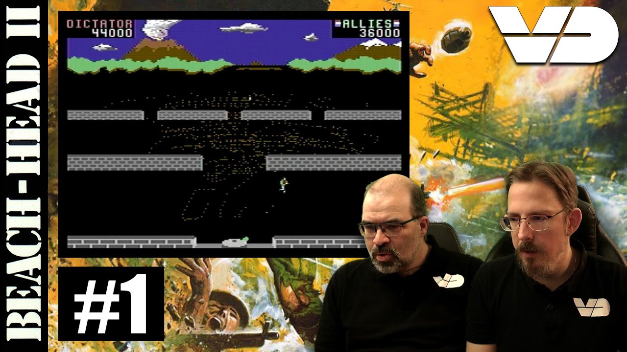 Beach Head II #1: Fallschirmspringer vs. MG-Nest (RetroPlay/C64) - YouTube
