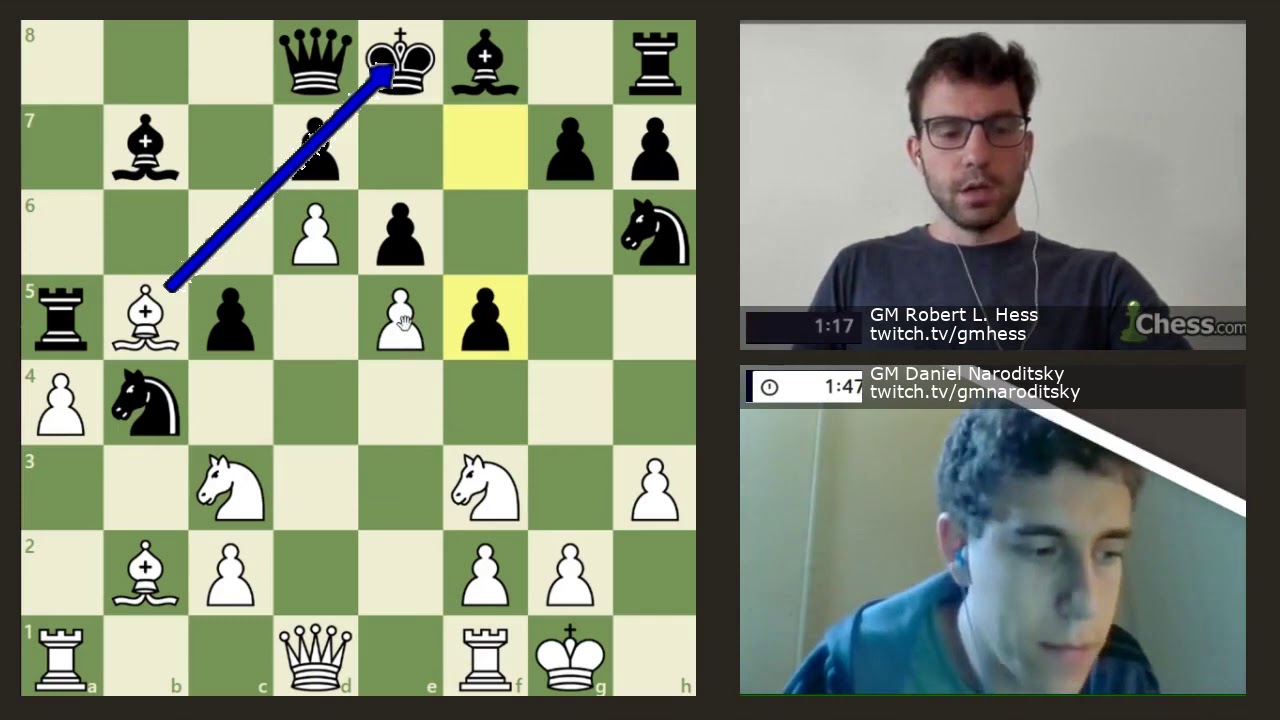 GM Robert Hess vs Daniel Naroditsky Synchronized Chess Stream - YouTube