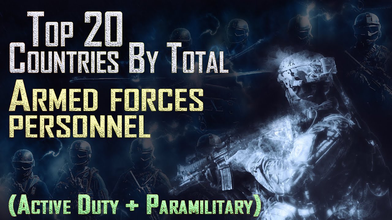 Top 20 Country By Total Armed Forces Personnel (Active+Paramilitary ...