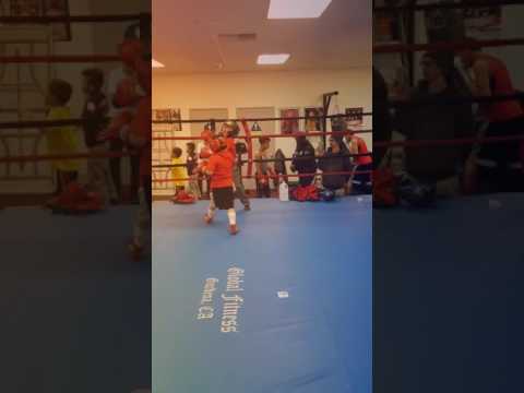 Little kid boxing