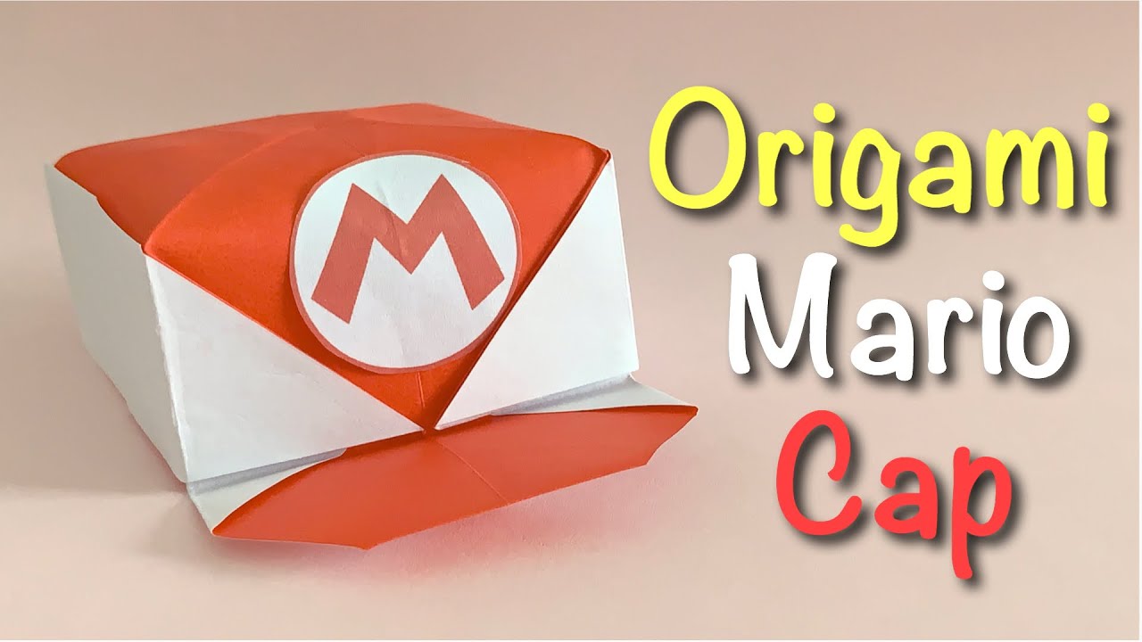 Origami Mario Cap - YouTube