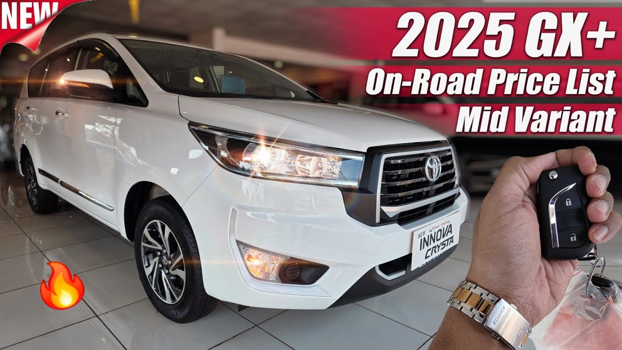 2025 Toyota Innova Crysta GX+ (Mid Variant) On Road Price List, Mileage ...