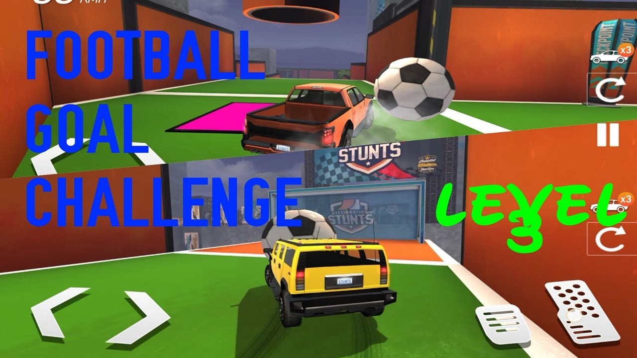 Have you seen a Car Playing Soccer ? Car Stunt Races Mega Ramps - YouTube