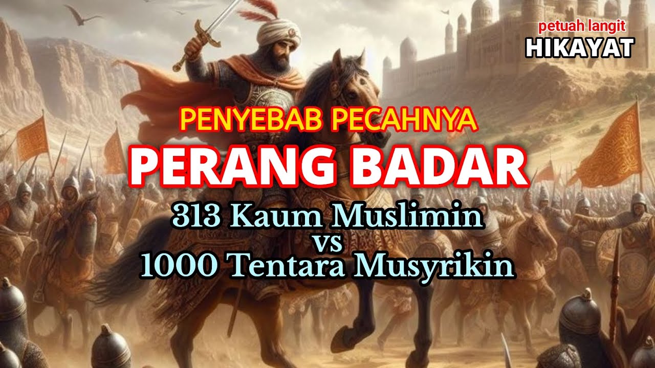 PECAHNYA PERANG BADAR 313 Kaum Muslimin Vs 1000 Kafir Quraisy | 3 Penyebab Perang Badar - YouTube