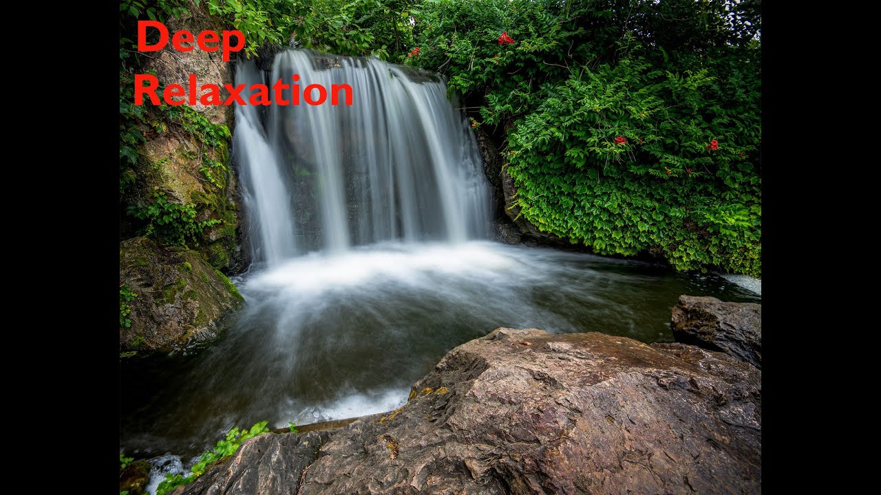 Relaxing music with zen waterfall for relaxation - YouTube