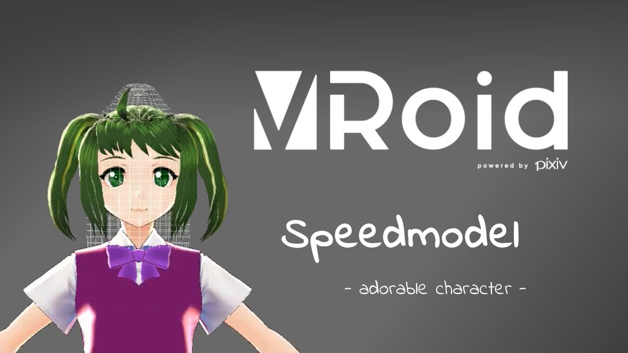 [Speedmodel] Creating a cute character in VRoid Studio - YouTube