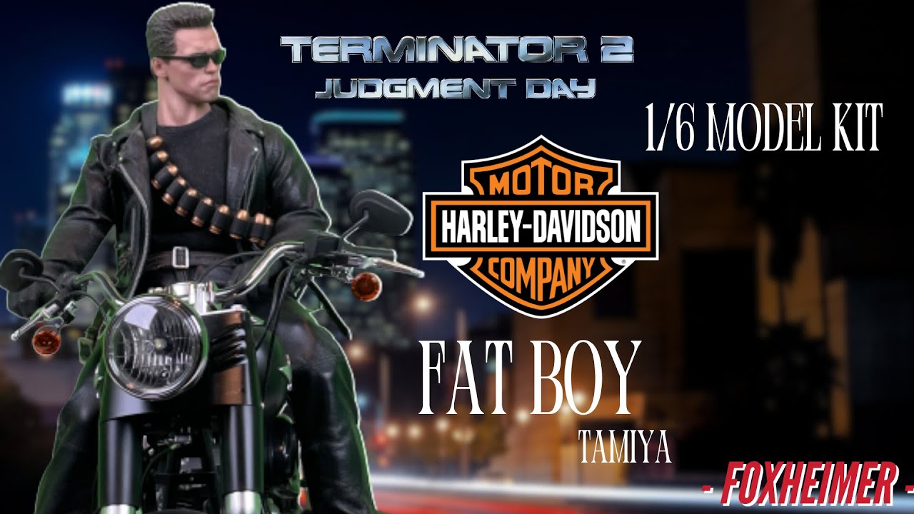 Tamiya Harley Davidson Fat Boy Lo 1/6 Scale Model Kit Action figures ...