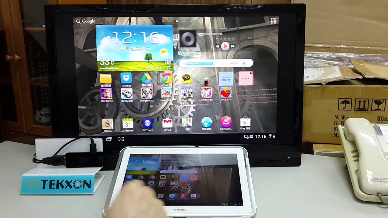 TEKXON Wi-Fi Display Dongle - WFD-05 - Miracast (Samsung / Note V.10.1 ...