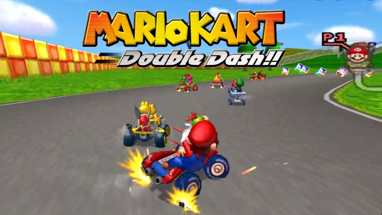 Mario Kart Double Dash EXTENDED WideScreen Mode 100cc Mario And Bowser ...