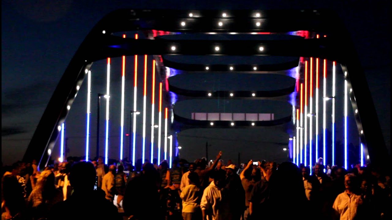 MLK memorial bridge lighting ceremony June 4, 2012 - YouTube