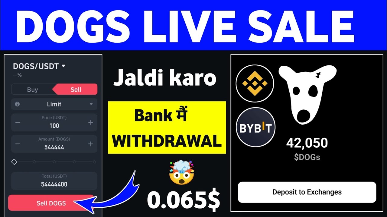 how to sell dogs token in bybit | how to sell dogs token on binance ...