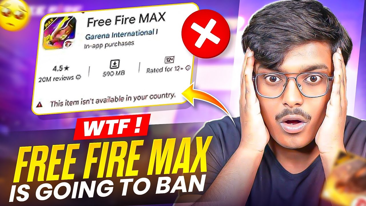 FREE FIRE MAX BAN IN INDIA😢😫|| FF MAX BAN IN 2025 || FF MAX BANNED || FF INDIA - YouTube