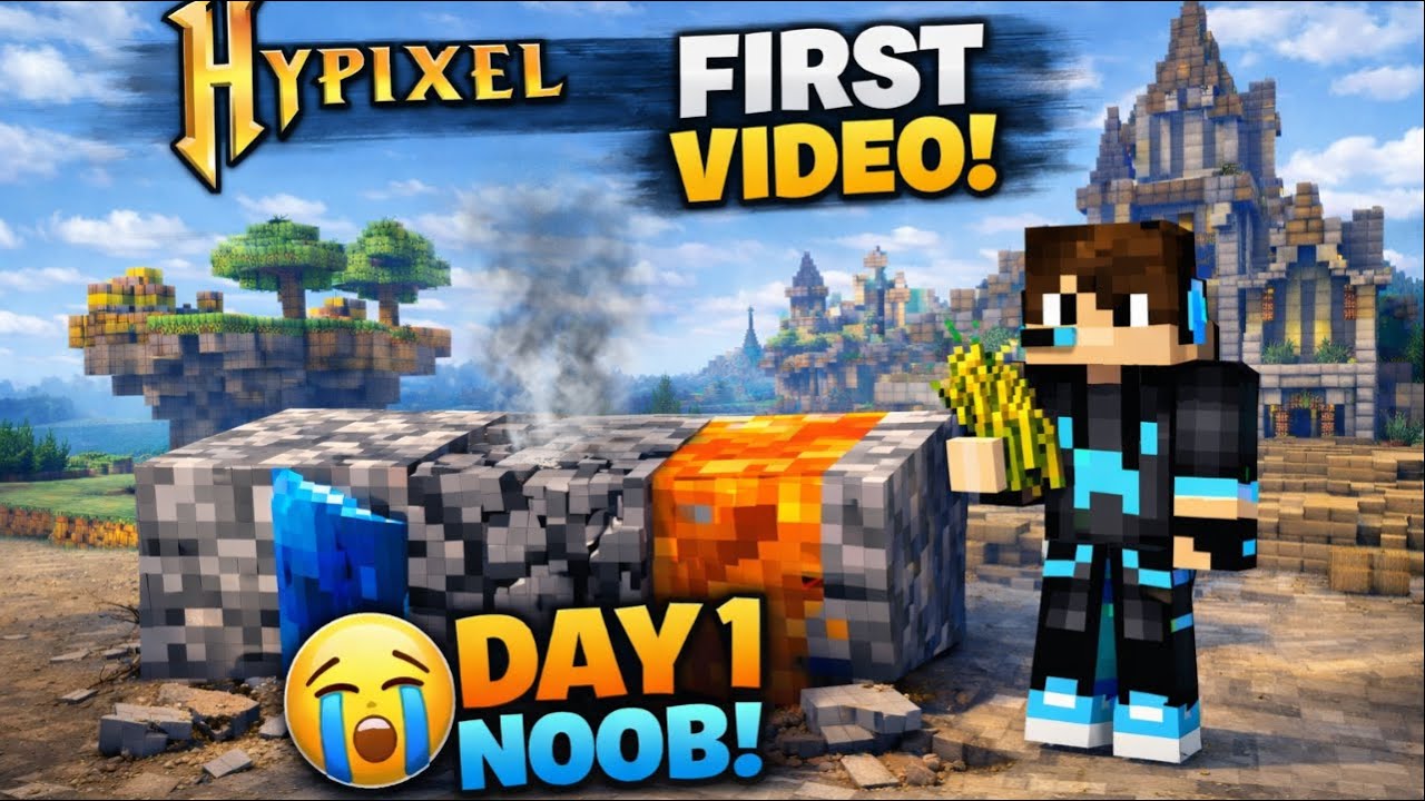 Playing Hypixel SkyBlock for the First Time | Day 1 (Beginner) - YouTube