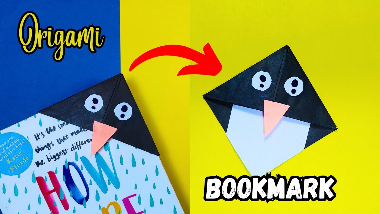 Origami Paper Penguin Bookmark | How to Make Paper Bookmark | DIY Paper ...