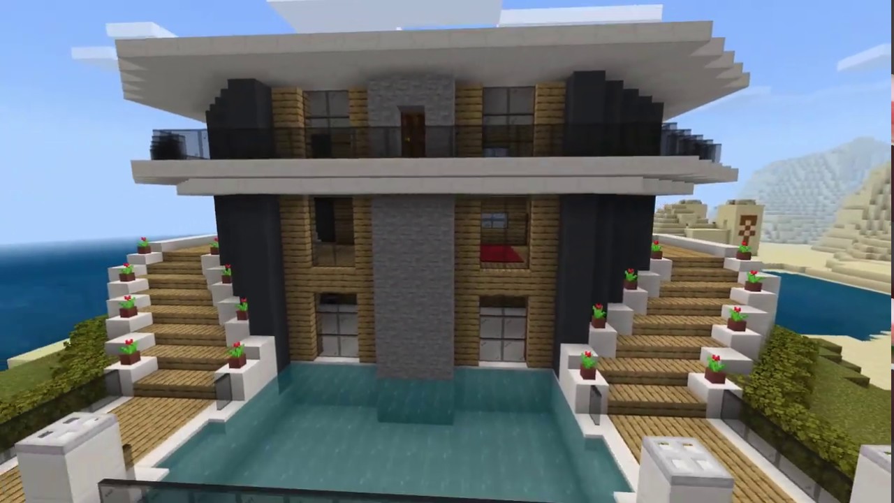Minecraft Creative | #3 Modern Mansion | PART TWO - YouTube