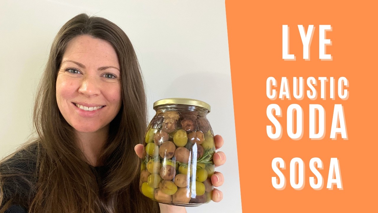 How to Cure Olives with Caustic Soda | Lye Cured Olives Recipe - YouTube