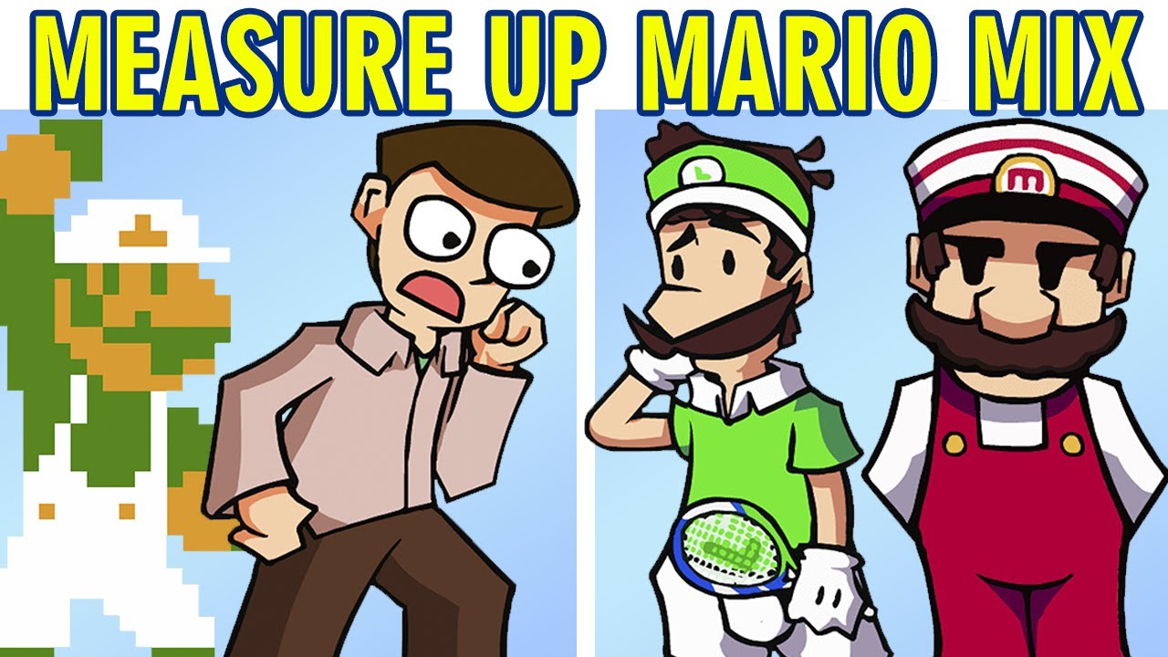 Friday Night Funkin VS Measure Up x Lore Mario Mix but it's Playable ...