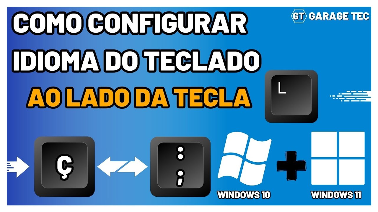 Como configurar o IDIOMA do TECLADO Português Brasil ABNT2 e Estados ...