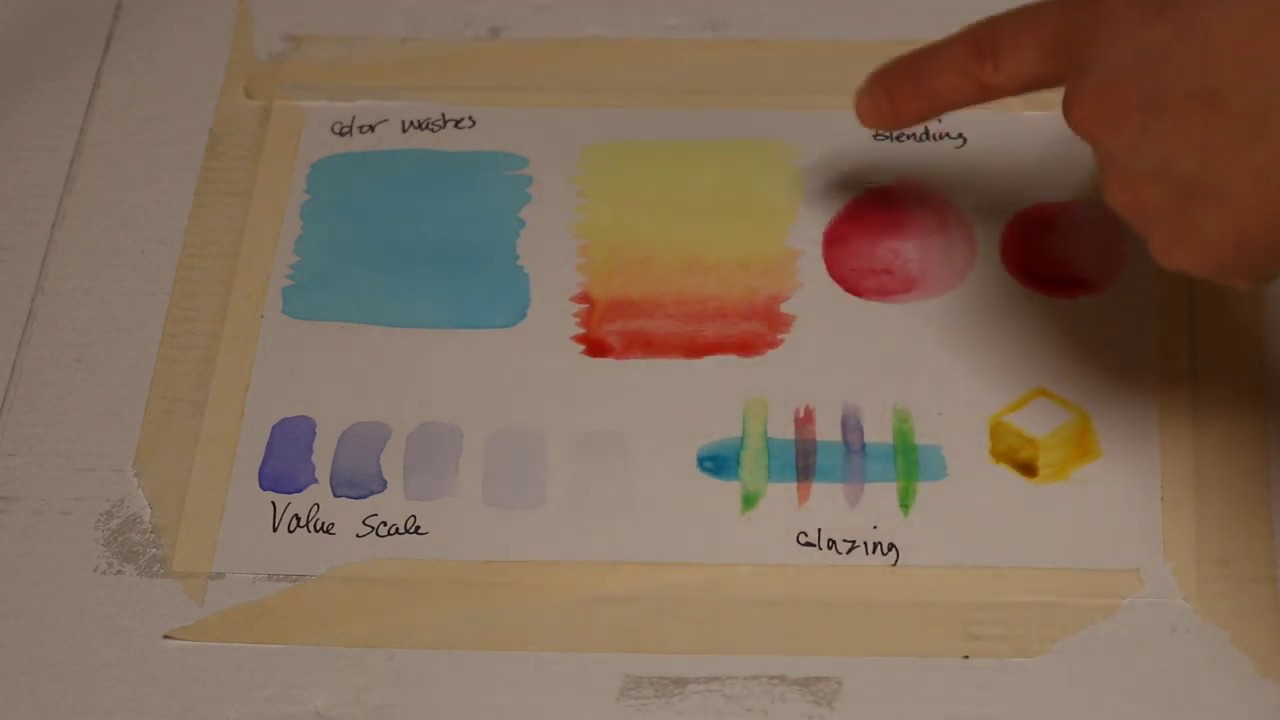 Watercolor Blending and Glazing Techniques - YouTube
