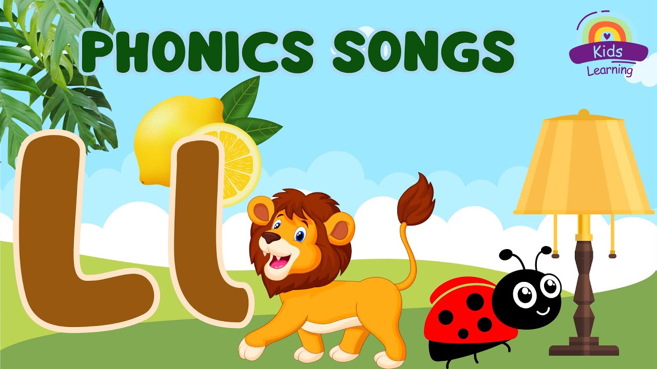 Letter L Phonics | L Sound with Lion & Lamp | Learn Alphabet with Fun # ...