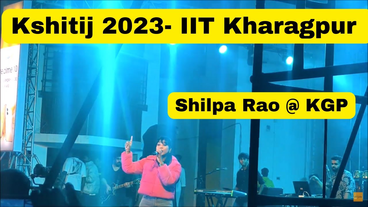 Talented Beautiful Singer Shilpa Rao in KGP Kshitij 2023 IIT Kharagpur ...