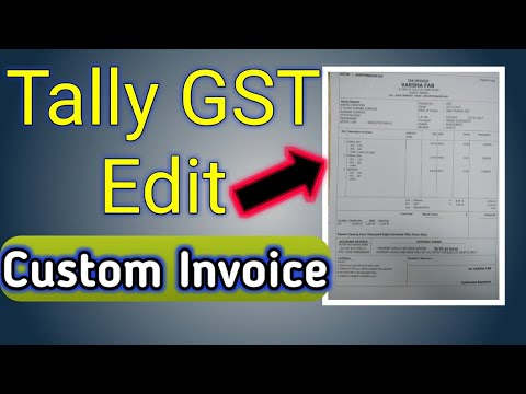 TALLY EDIT CUSTOM INVOICE TDL | HOW TO EDIT INVOICE IN TALLY | CUSTOM ...