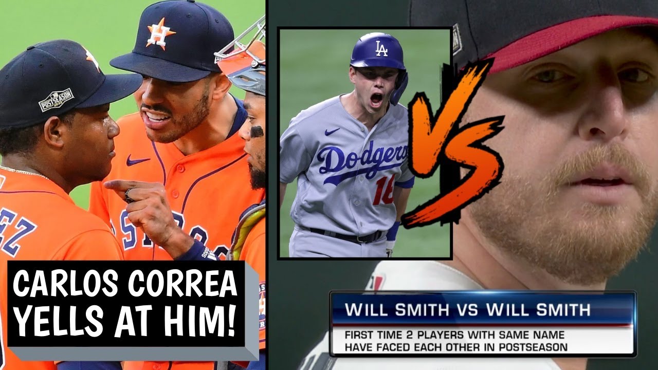 Carlos Correa YELLS at Teammate!? Will Smith vs Will Smith, Corey ...