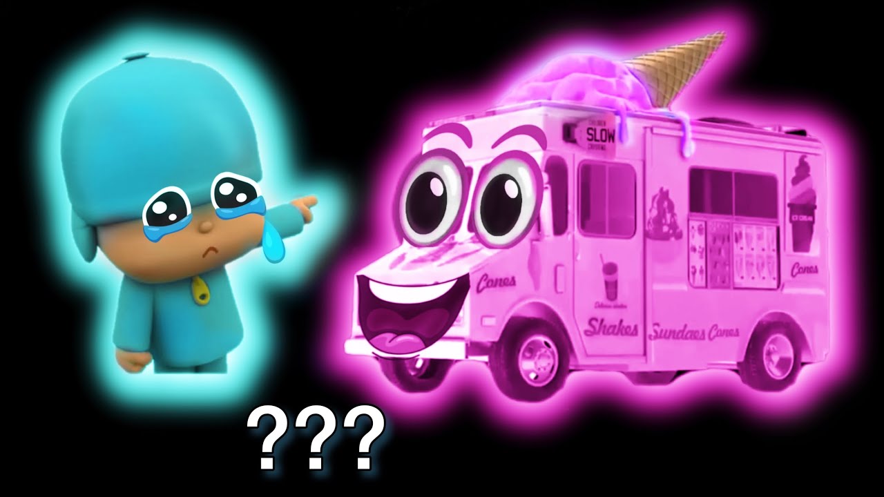 10 Pocoyo & Ice Cream Truck "Go Away" Sound Variations in 85 Seconds ...