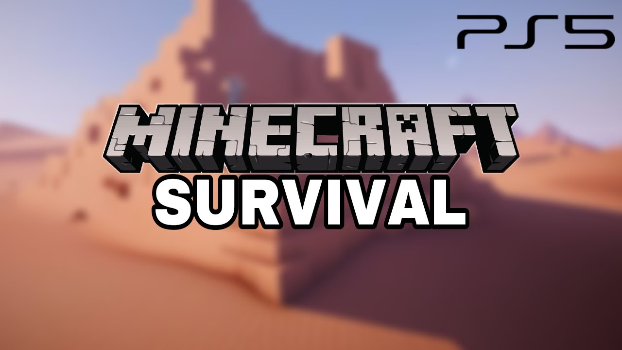 My First Time Playing Minecraft On PS5! (Survival Mode) - YouTube