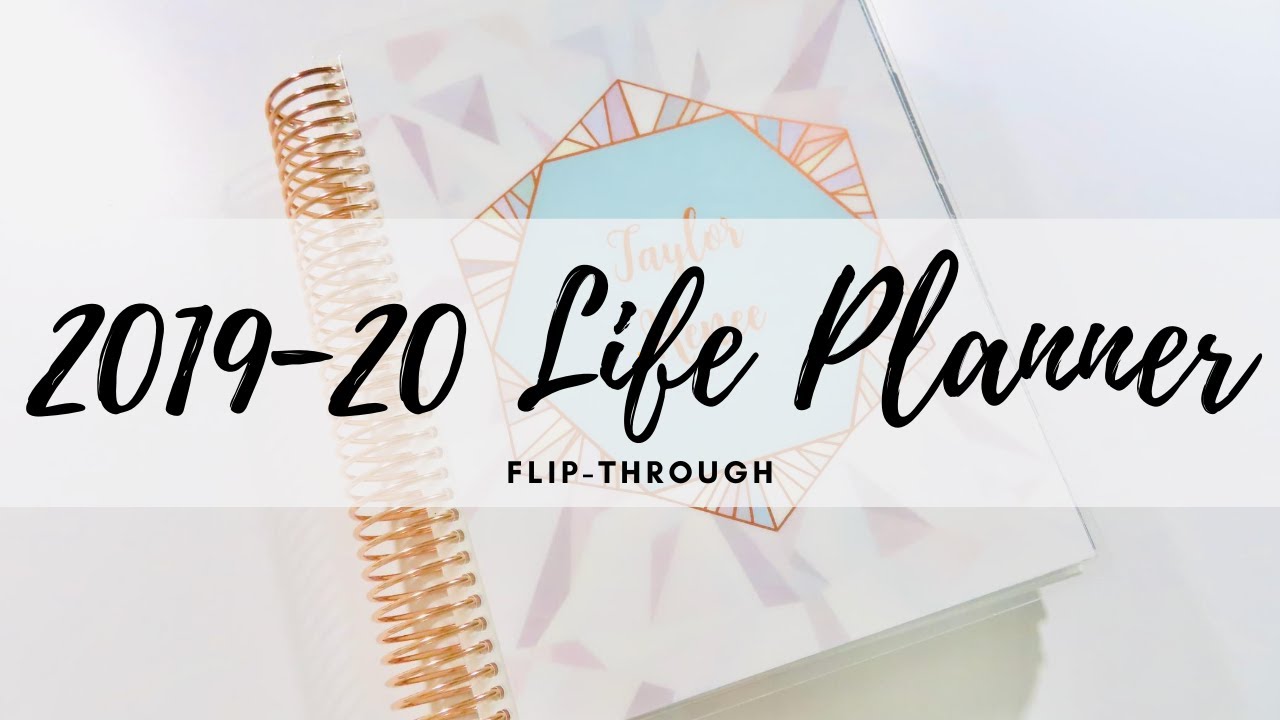 2019-2020 Life Planner | Flip Through - YouTube