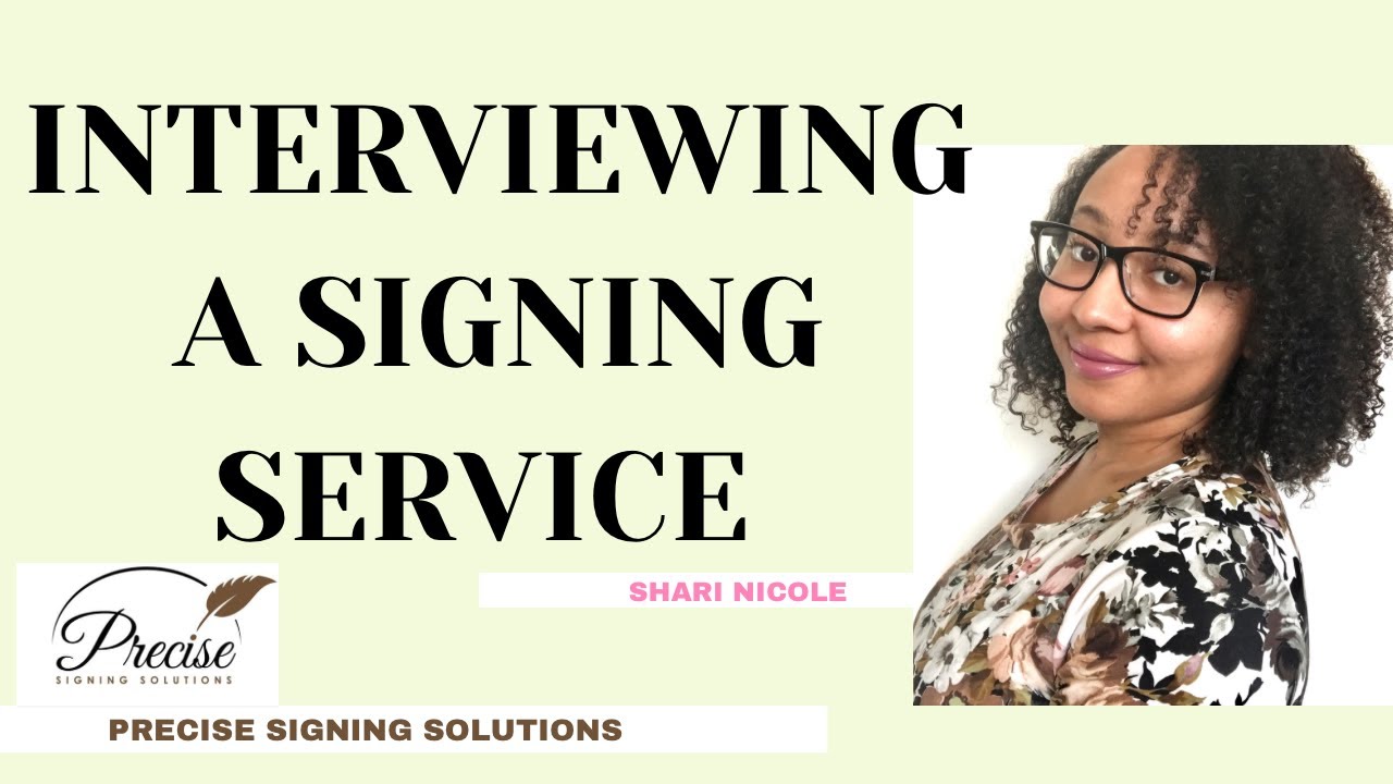 Interviewing a Signing Service w/ The Collins | Precise Signing ...