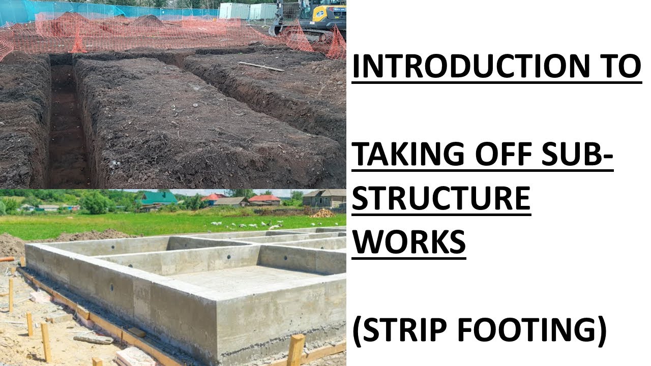 TAKING OFF QUANTITIES FOR SUBSRUCTURE WORKS #takingoff #EASYQS #taking ...