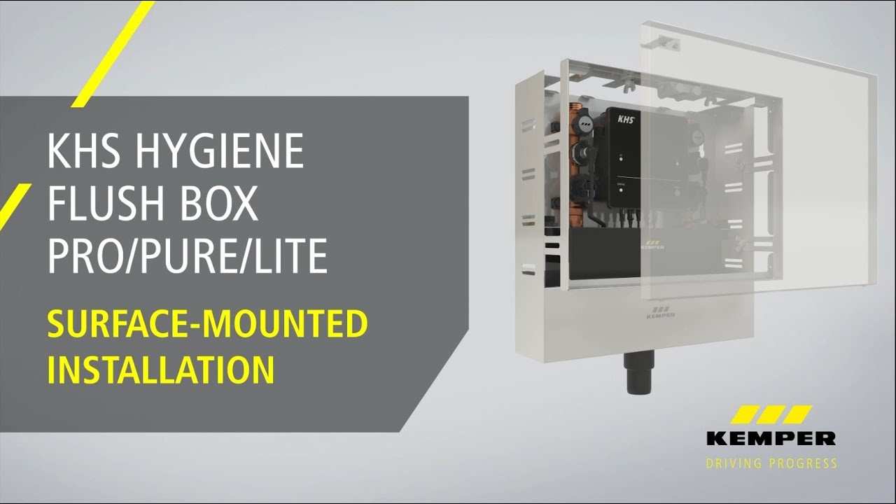 Surface-Mounted Installation KHS Hygiene Flush Box PRO/PURE/LITE ...