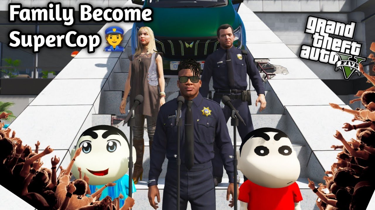 GTA 5: Franklin Shinchan become SuperCop👮🔥By Public Promotion 🤯Kiara ...